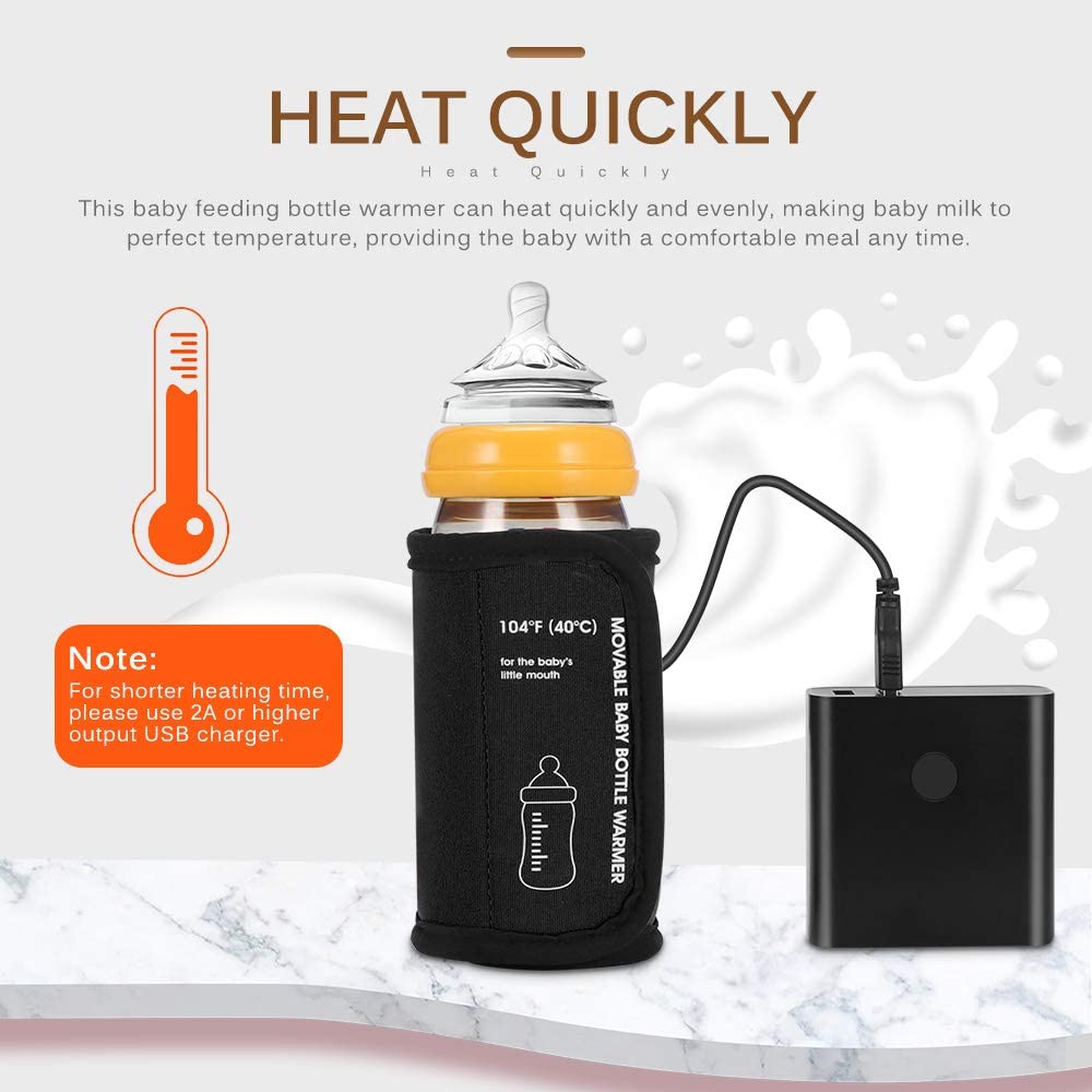 Baby Bottle Warmer Car Moveable USB Bottle Cup Heating Insulation Bag ...